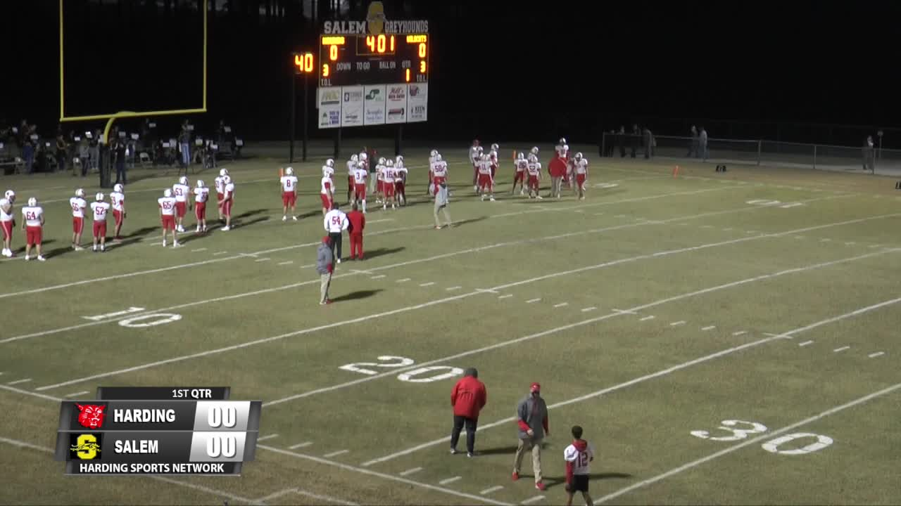 Harding Academy Football vs Salem 11/5/2020